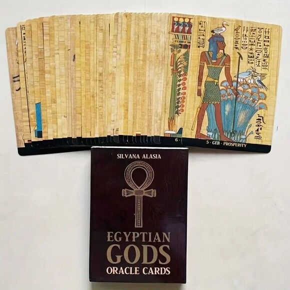 Games | Egyptian Gods Oracle Deck Cards By Silvana Alasia New In Box ...